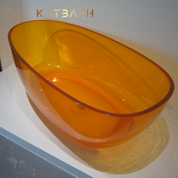 China KBb-02B Soaking Bathtub High-quality Transparent Resin ...